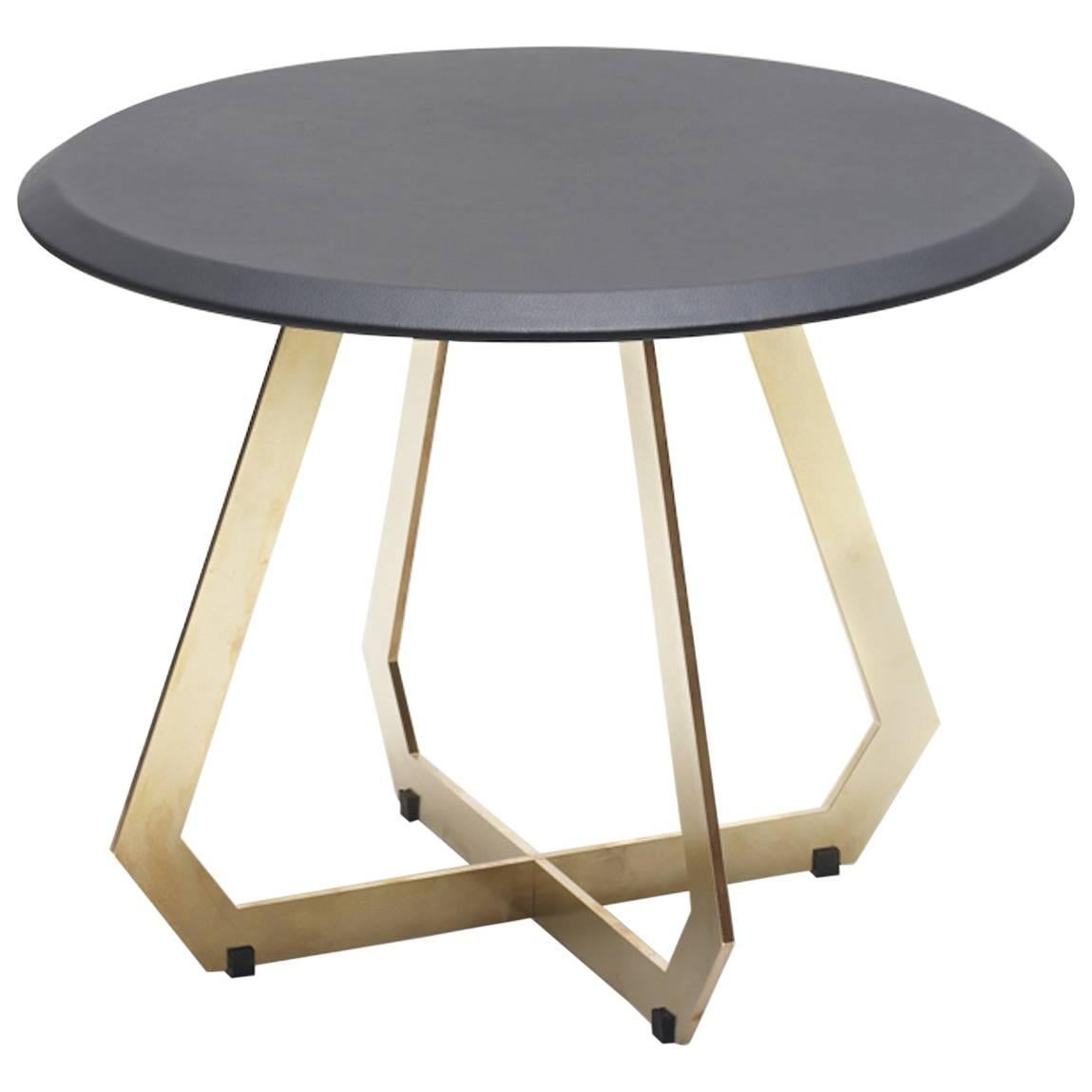 Vitra Small Leather Side Table in Nero Leather by Ronan and Erwan ...