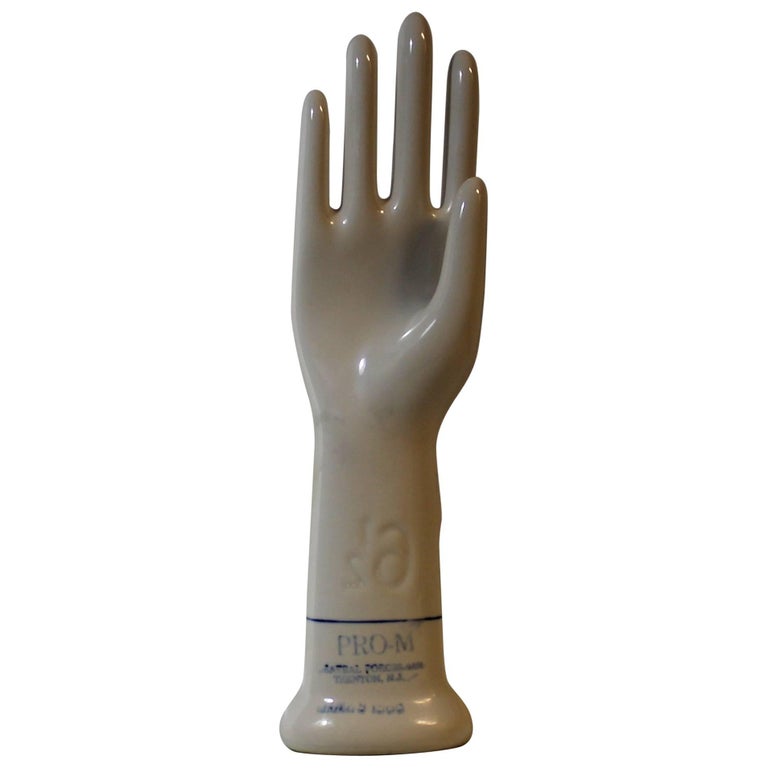 Industrial Porcelain Hand Mold at 1stDibs