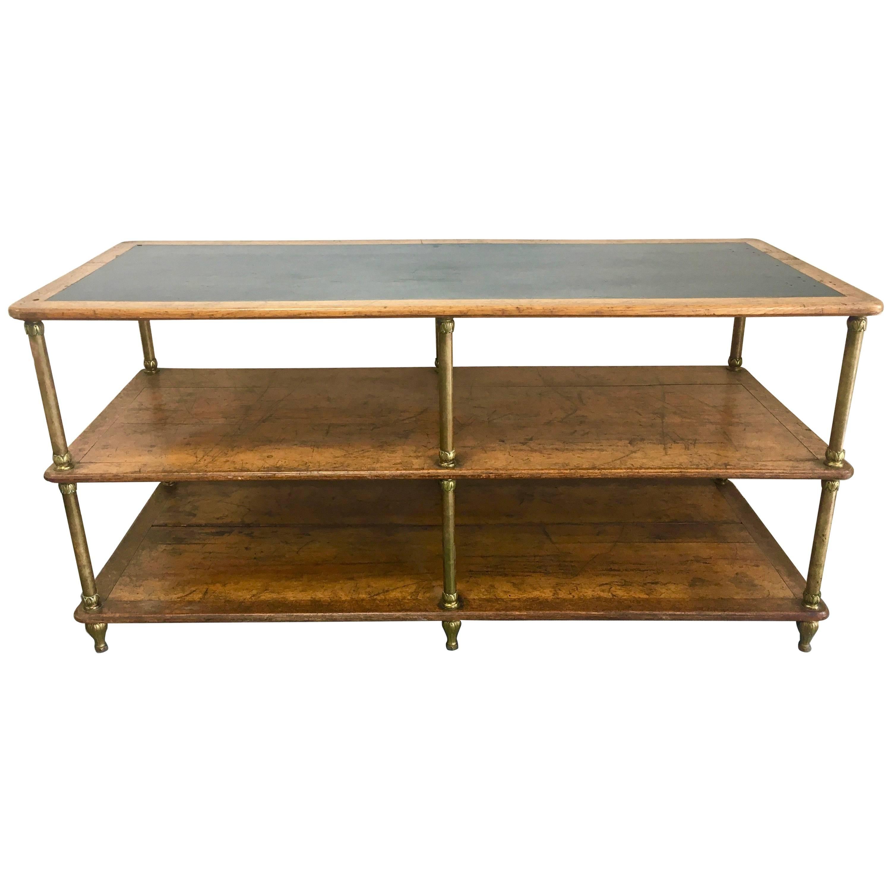 Vintage Three-Level Display Table from Gallery Lafayette, Paris at 1stDibs