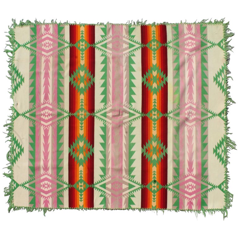 Pendleton Indian Blanket / Cayuse Dated 1909 at 1stDibs