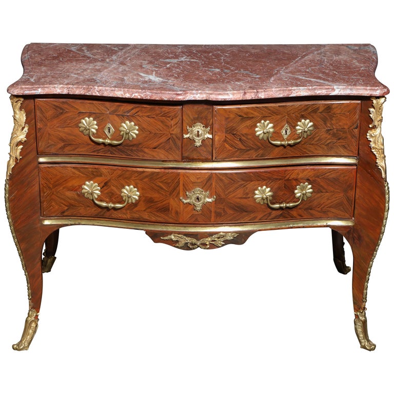 French Regence Marble Top Commode at 1stDibs
