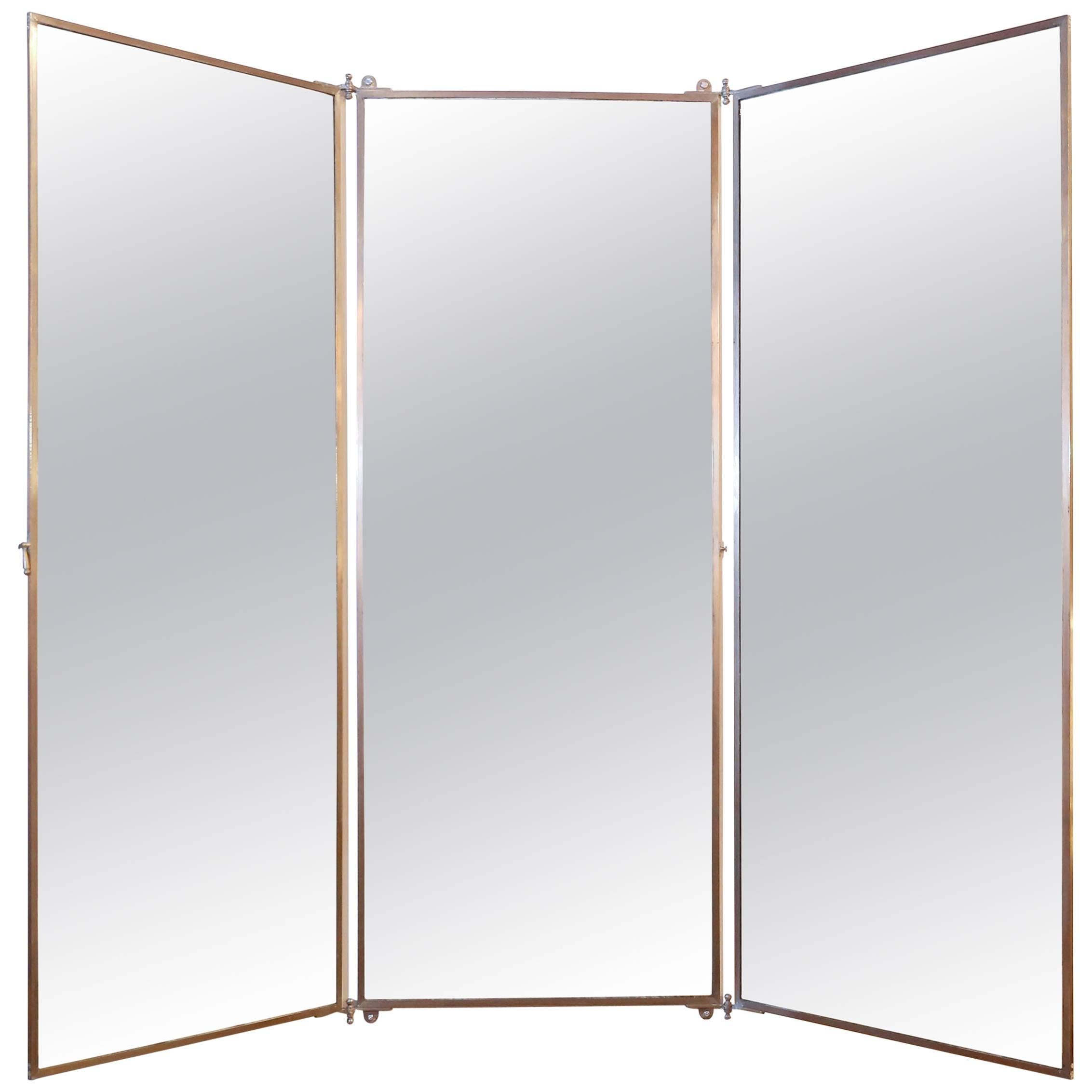 Triptych Mirror from France at 1stDibs | tryptic mirror, triptych ...