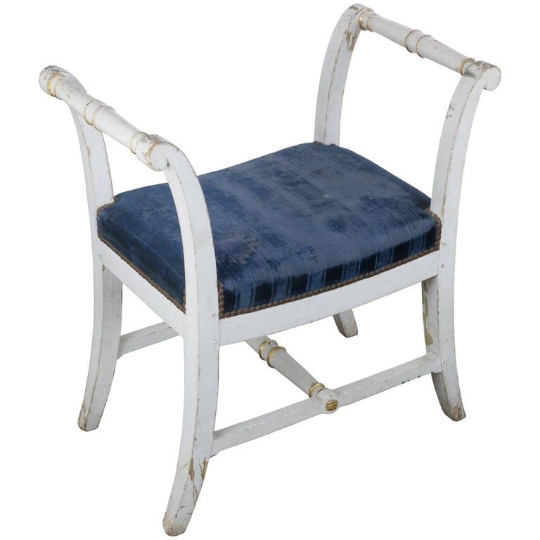 Small French Empire Style Bench For Sale at 1stDibs