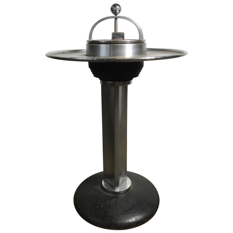 Art Deco Machine Age Smoking Stand with Table Manner of Donald Deskey ...