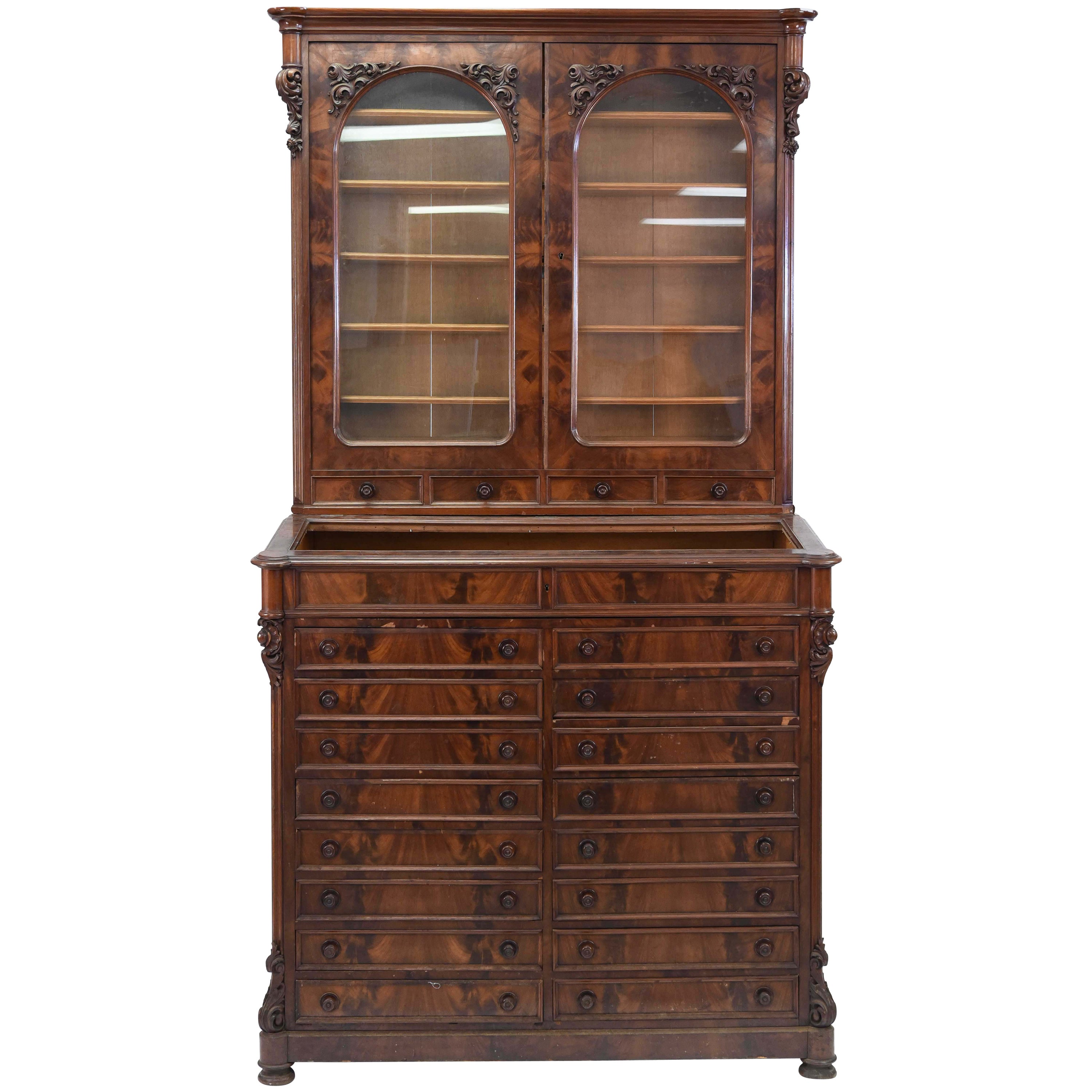Stunning Large Apothecary Bookcase Display Cabinet, Late 20th Century ...