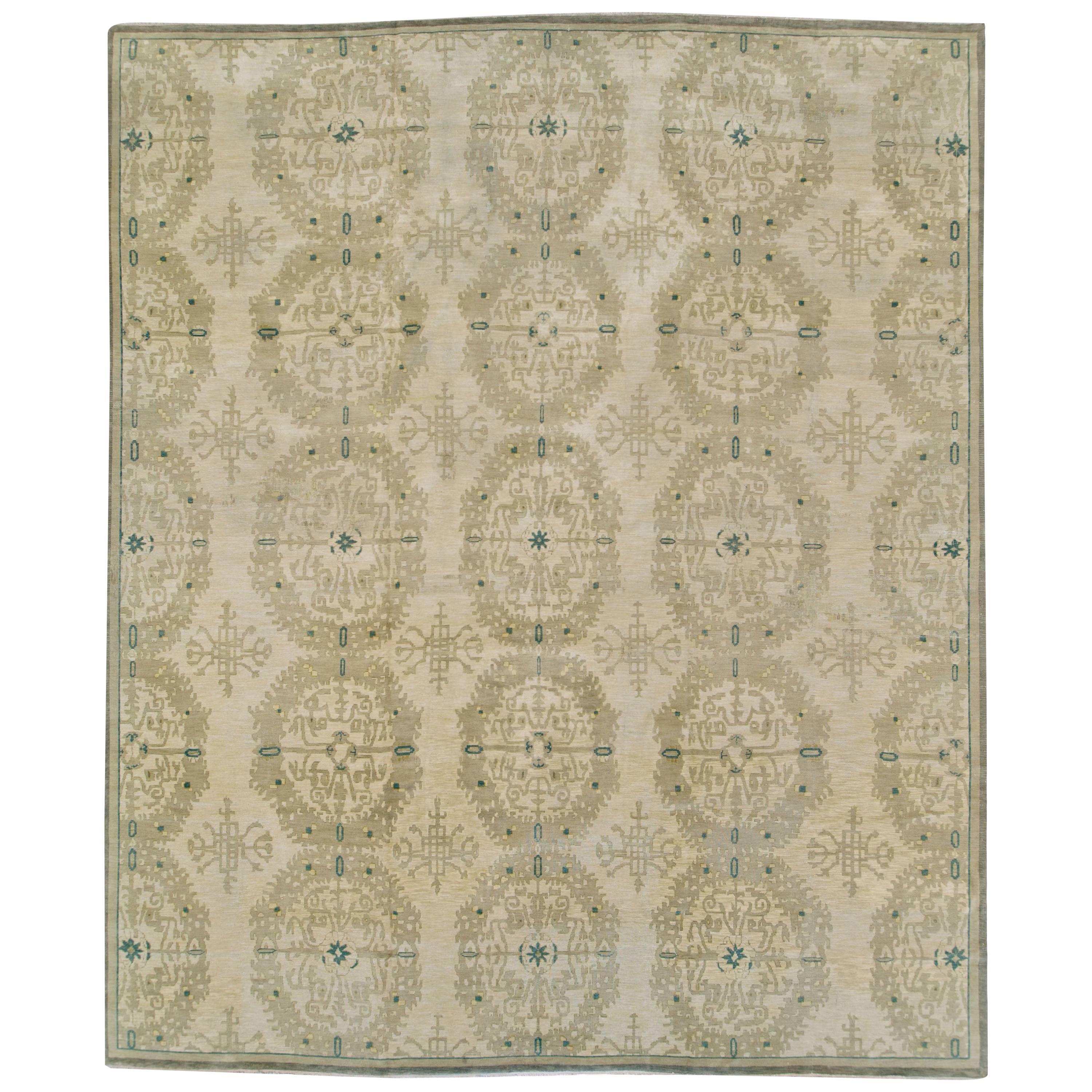 Vintage Spanish Cuenca Rug For Sale at 1stDibs