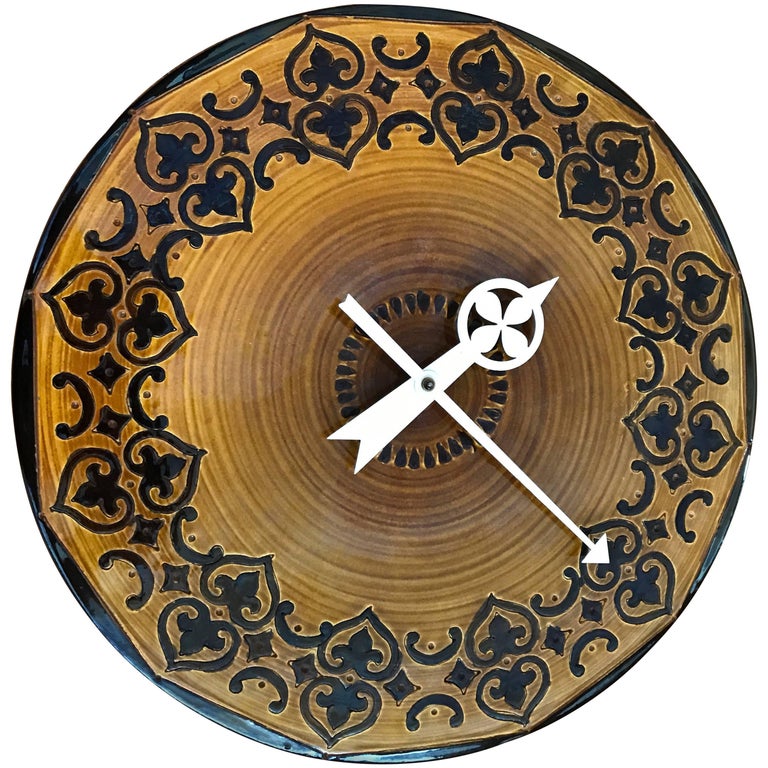 Rare Glaze Meridian Clock by Bitossi and George Nelson for Howard ...