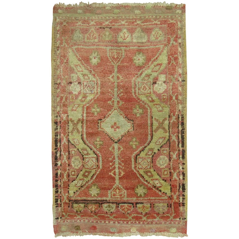 Pair of Turkish Oushak Anatolian Rug Mats For Sale at 1stdibs