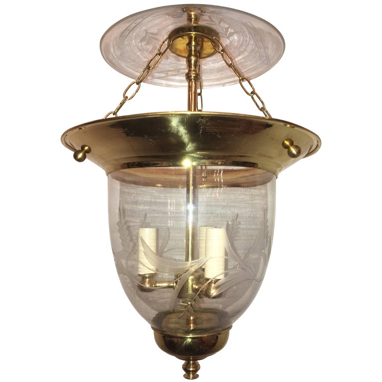 Set of Etched Glass Lanterns, Sold Individually For Sale at 1stDibs