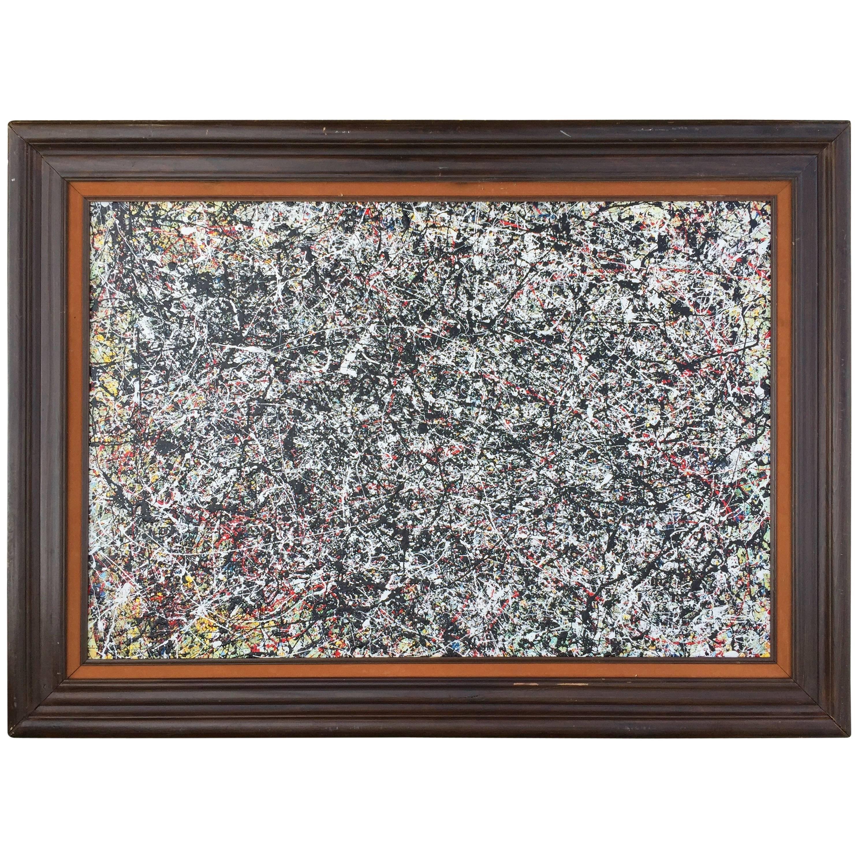 Vintage Drip Painting, Style of Jackson Pollock at 1stDibs | drip ...