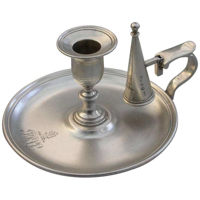 Victorian Silver Chamberstick by George Ivory, London, 1846 at 1stDibs