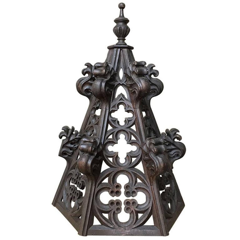 19th Century Gothic Carving, Architectural Fragment / Finial at 1stDibs