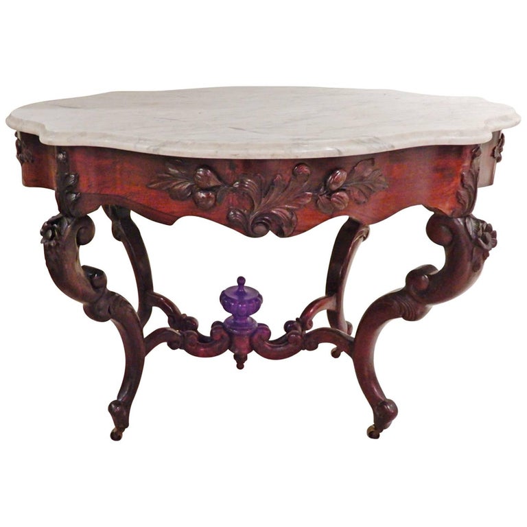 Center table by Belter Victorian Rosewood at 1stDibs