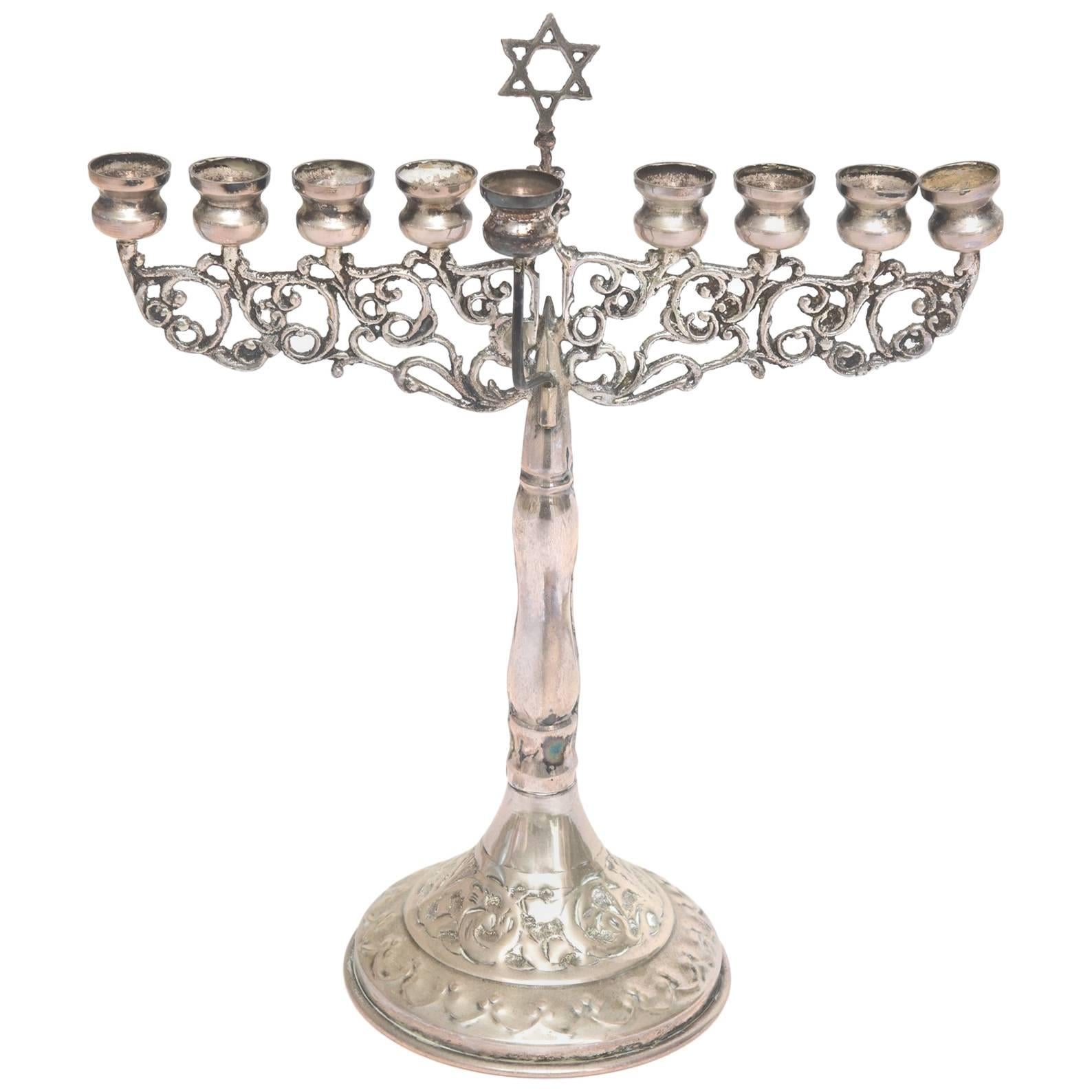 Late 20th Century Sterling Menorah at 1stDibs | tiffany menorah ...