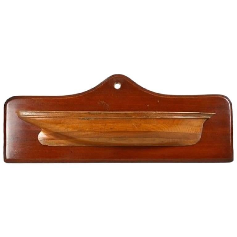 Small Laminate Half-Block Model of a Yacht at 1stDibs