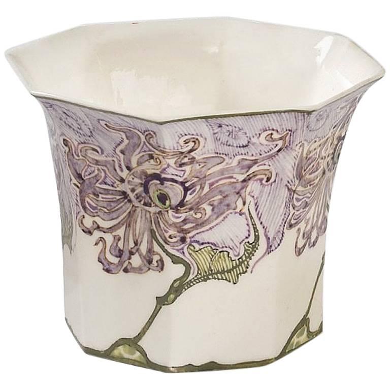 Dutch Eggshell Porcelain Vase by Rozenburg at 1stDibs