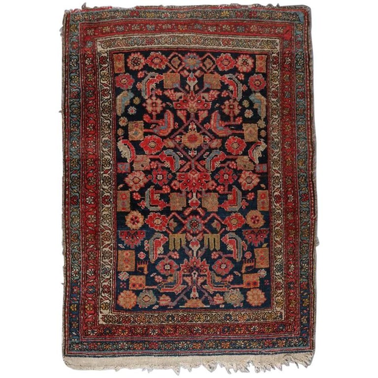 Antique Persian Malayer Herati Design Rug at 1stDibs