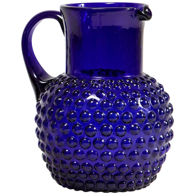 19th Century Bristol Blue Jug at 1stDibs