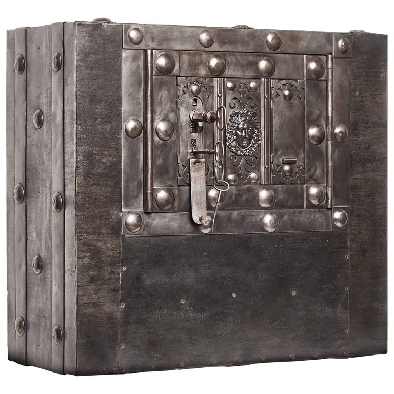 Early 19th Century Italian Antique Hobnail Safe at 1stDibs