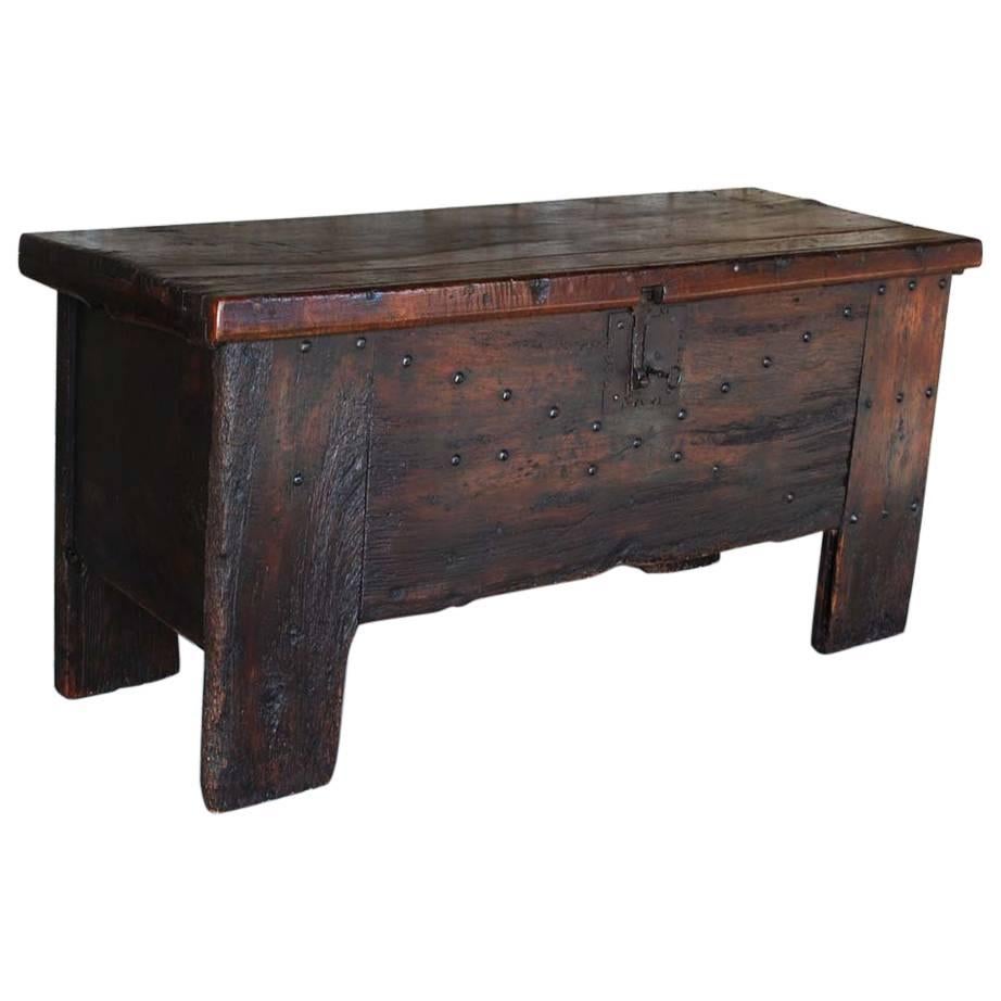 Rare Late Medieval 16th Century German Wrought Iron Oak Chest or ...