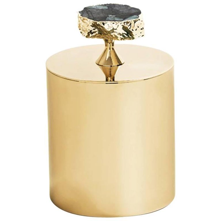 Héritage Lidded Small Vessel in Pure Emerald and Gold - In Stock For ...