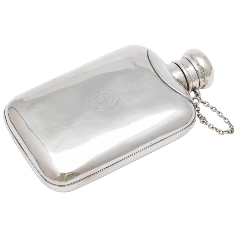 Edwardian Sterling Silver Flask at 1stDibs