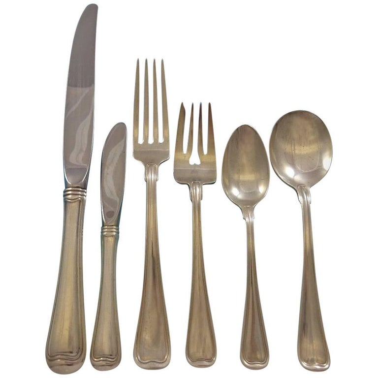 Old French by Gorham Sterling Silver Flatware Set for 8 Service 49 ...