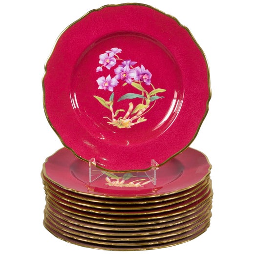 Spode Greek Pattern Clobbered Large Dinner Set For Sale at 1stDibs