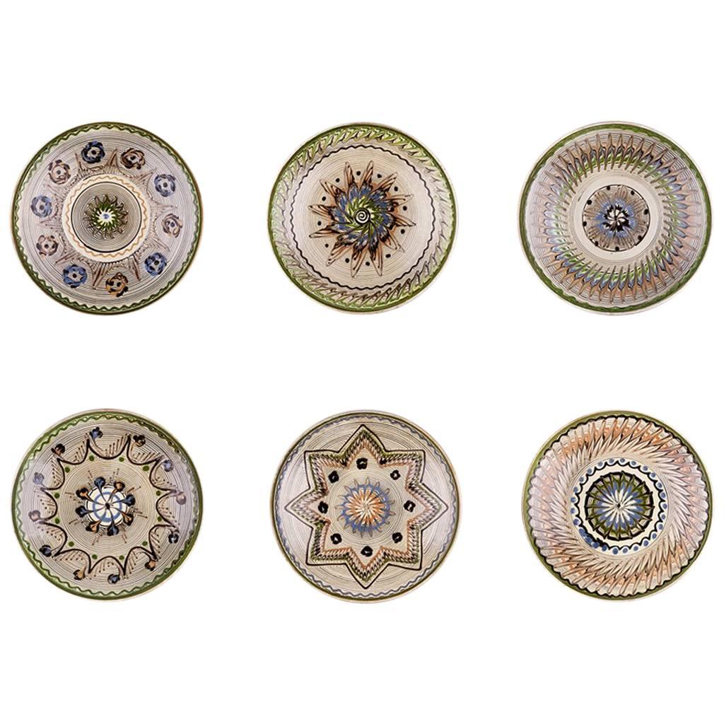 Made to Order Traditional Romanian Dinner Plates, Set of 6 For Sale at ...