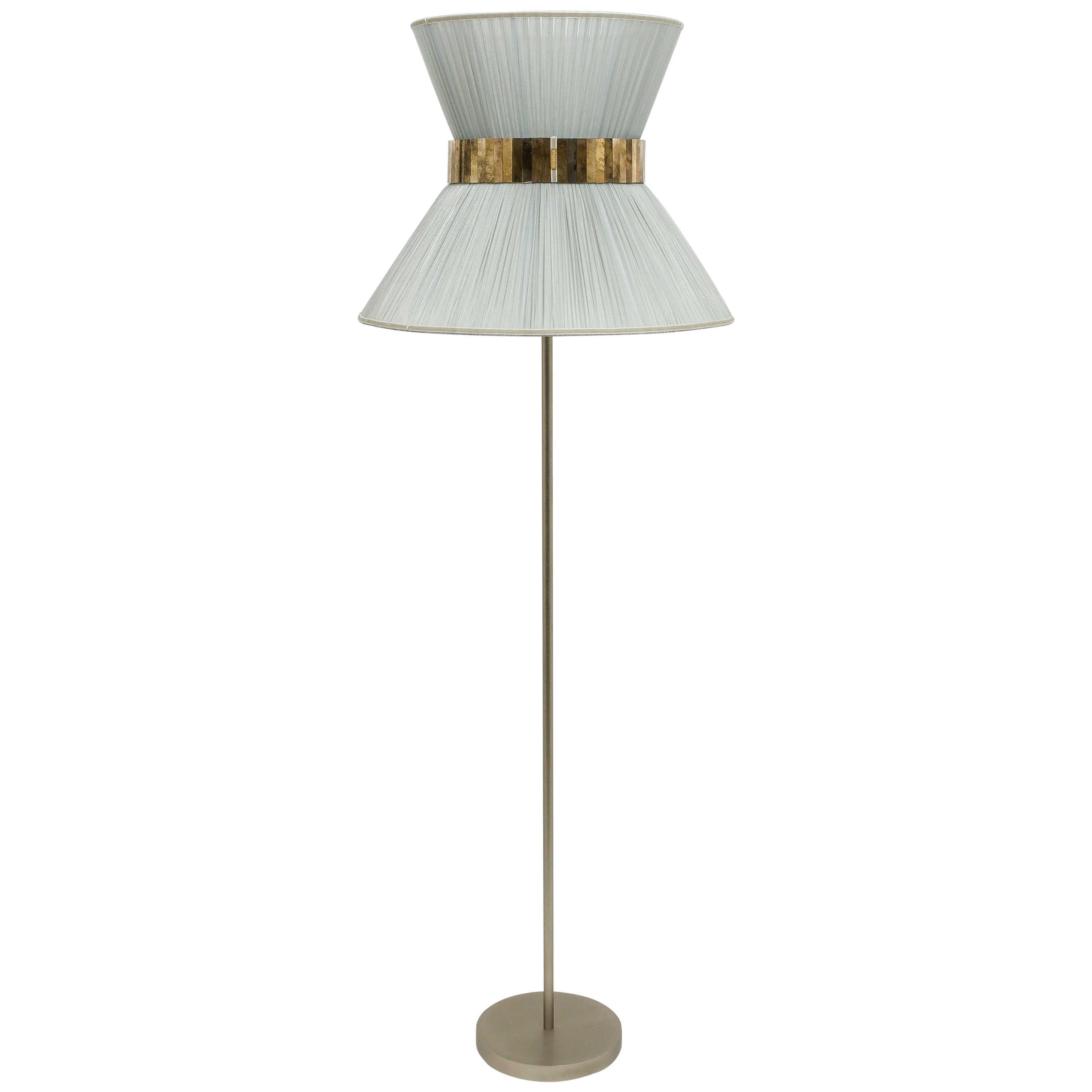 Contemporary Bespoke Italian Abstract Design Meccano Nickel Floor Lamp ...