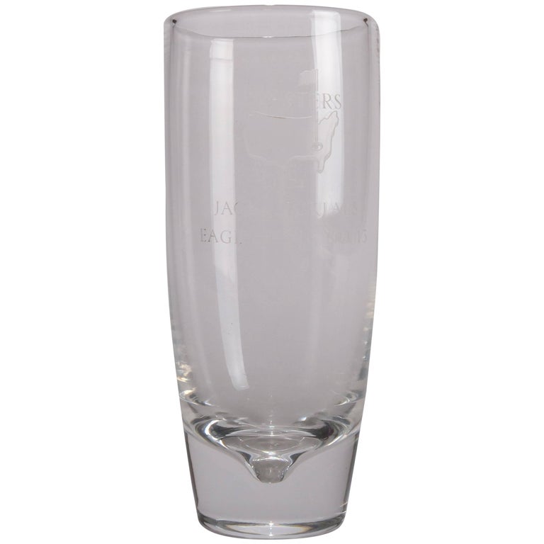 Steuben Etched Crystal "Masters 1974 Jack Nicklaus Eagle Hole No. 13 ...