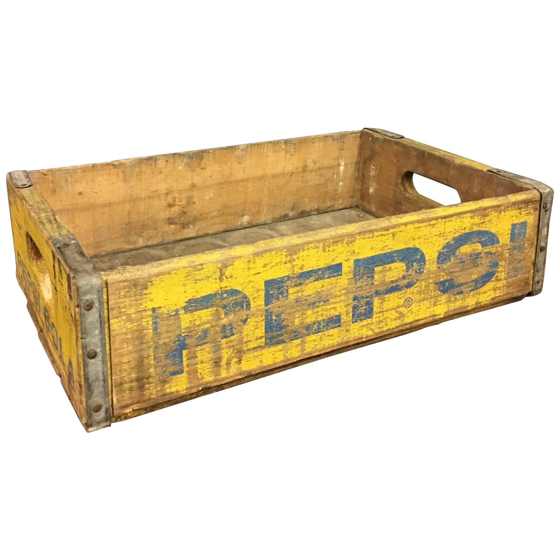 Pepsi Wooden Crate - For Sale on 1stDibs