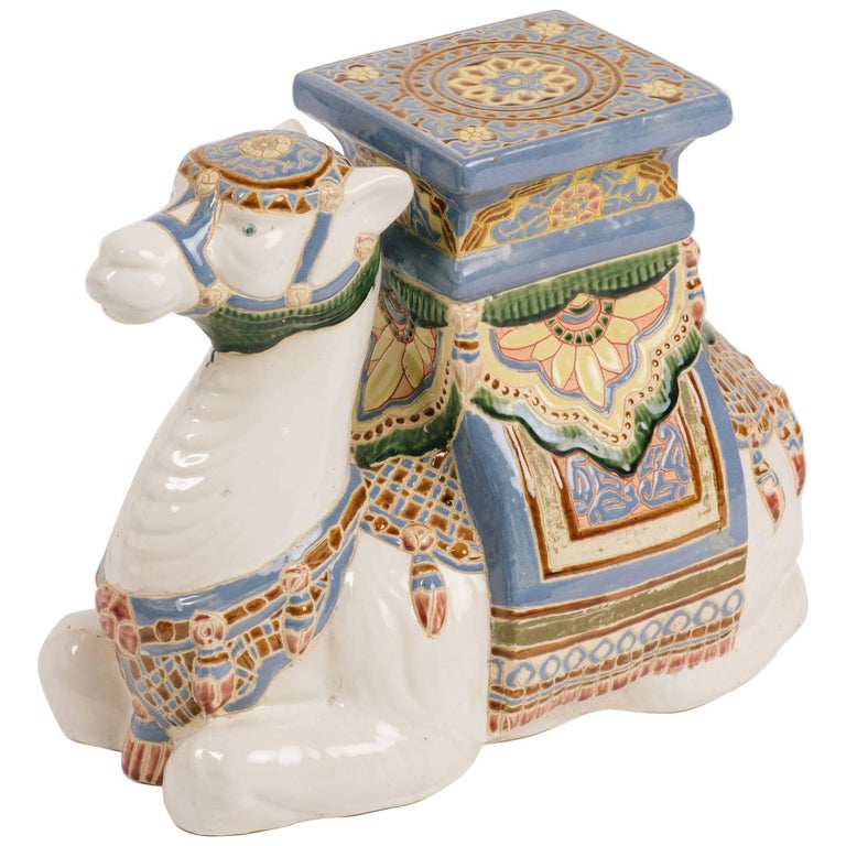 Ceramic Camel Side Table at 1stDibs