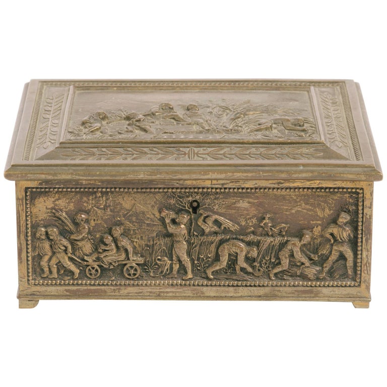 1880s English Brass Box at 1stDibs