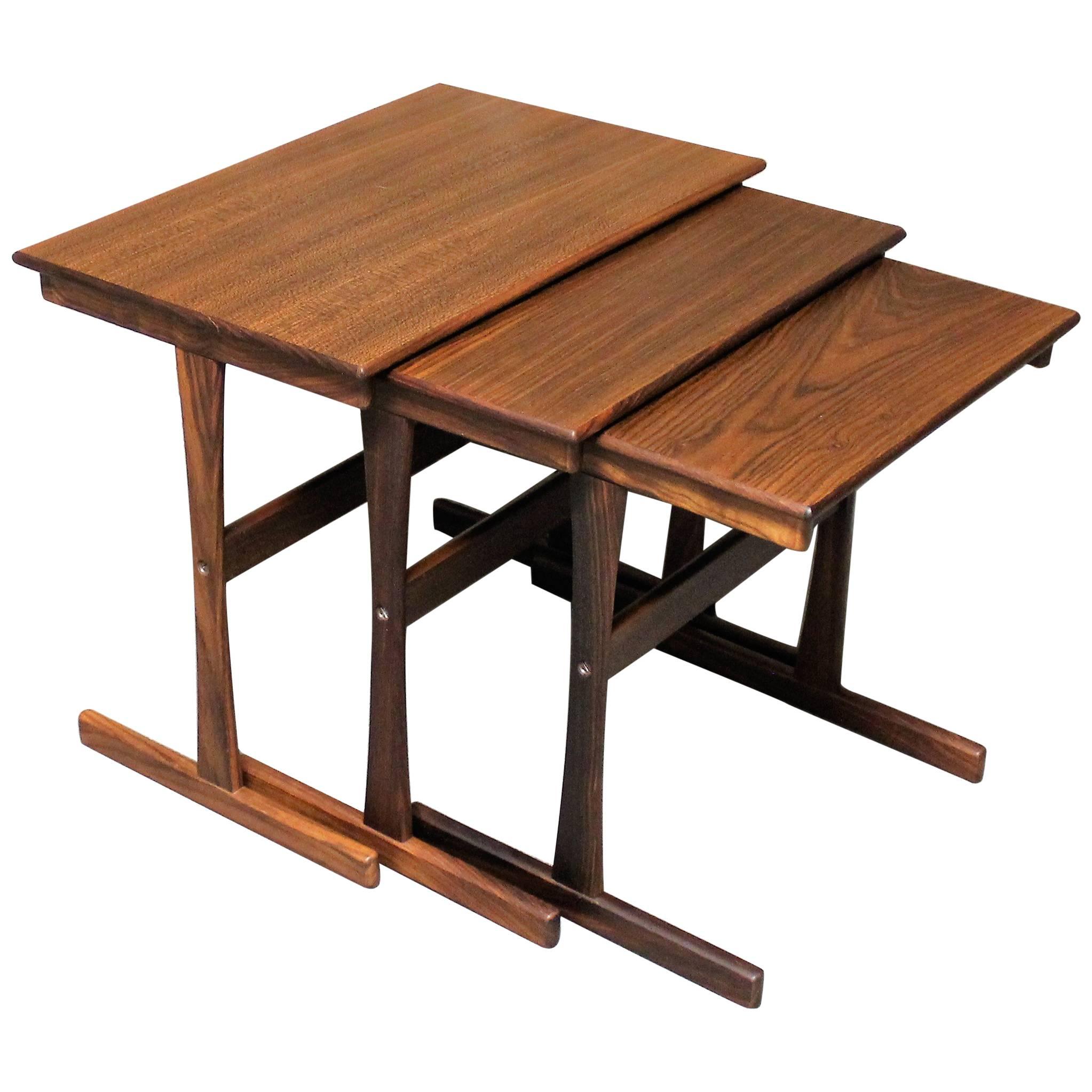 Danish Teak Nesting Tables at 1stDibs