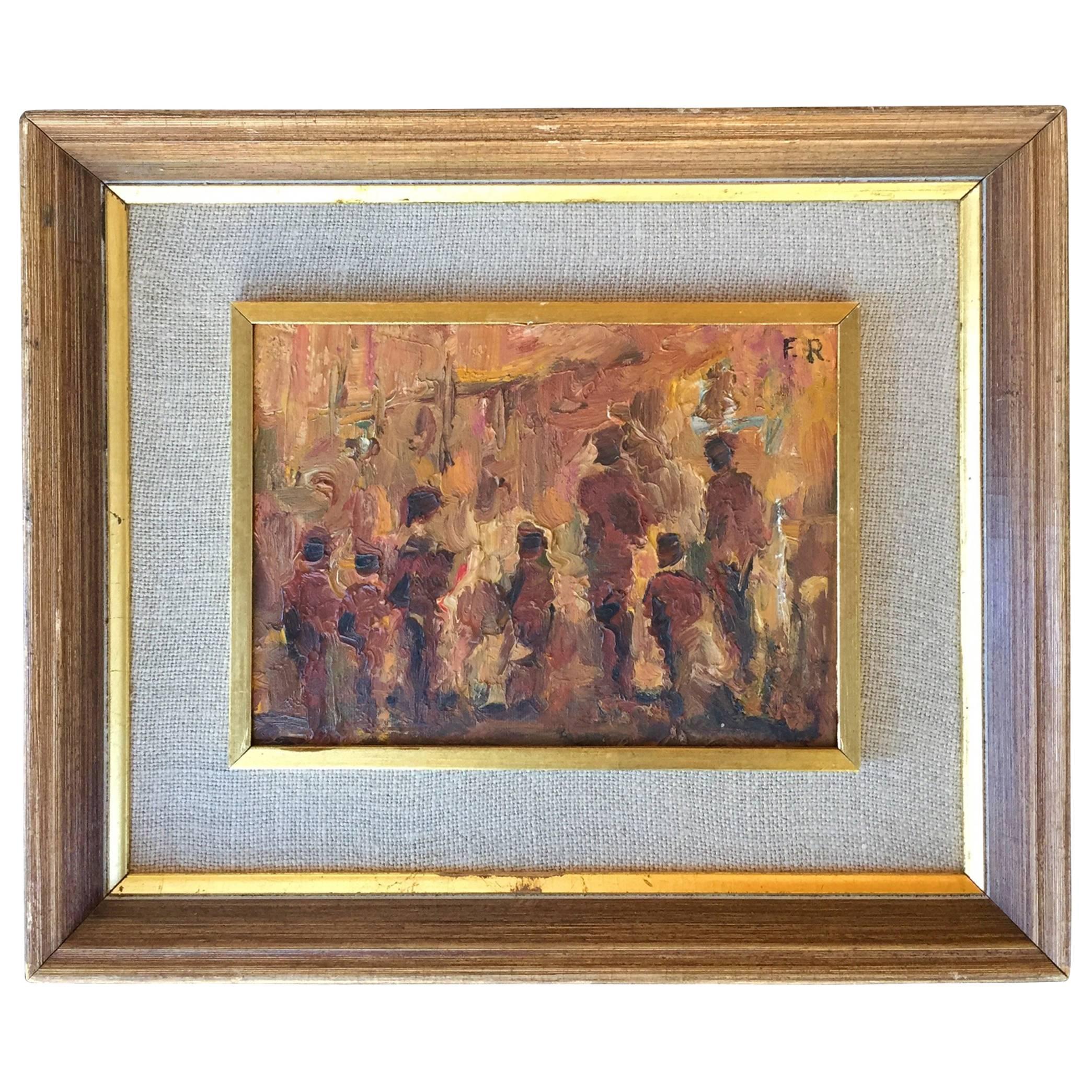 "The Gathering" Painting by Fanny Rabel For Sale at 1stDibs
