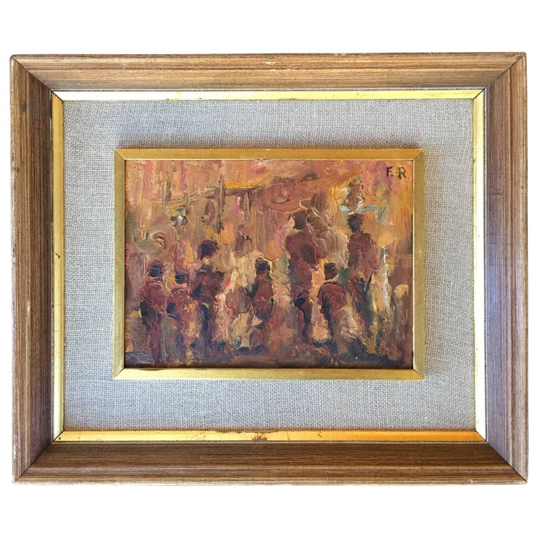 "The Gathering" Painting by Fanny Rabel For Sale at 1stDibs