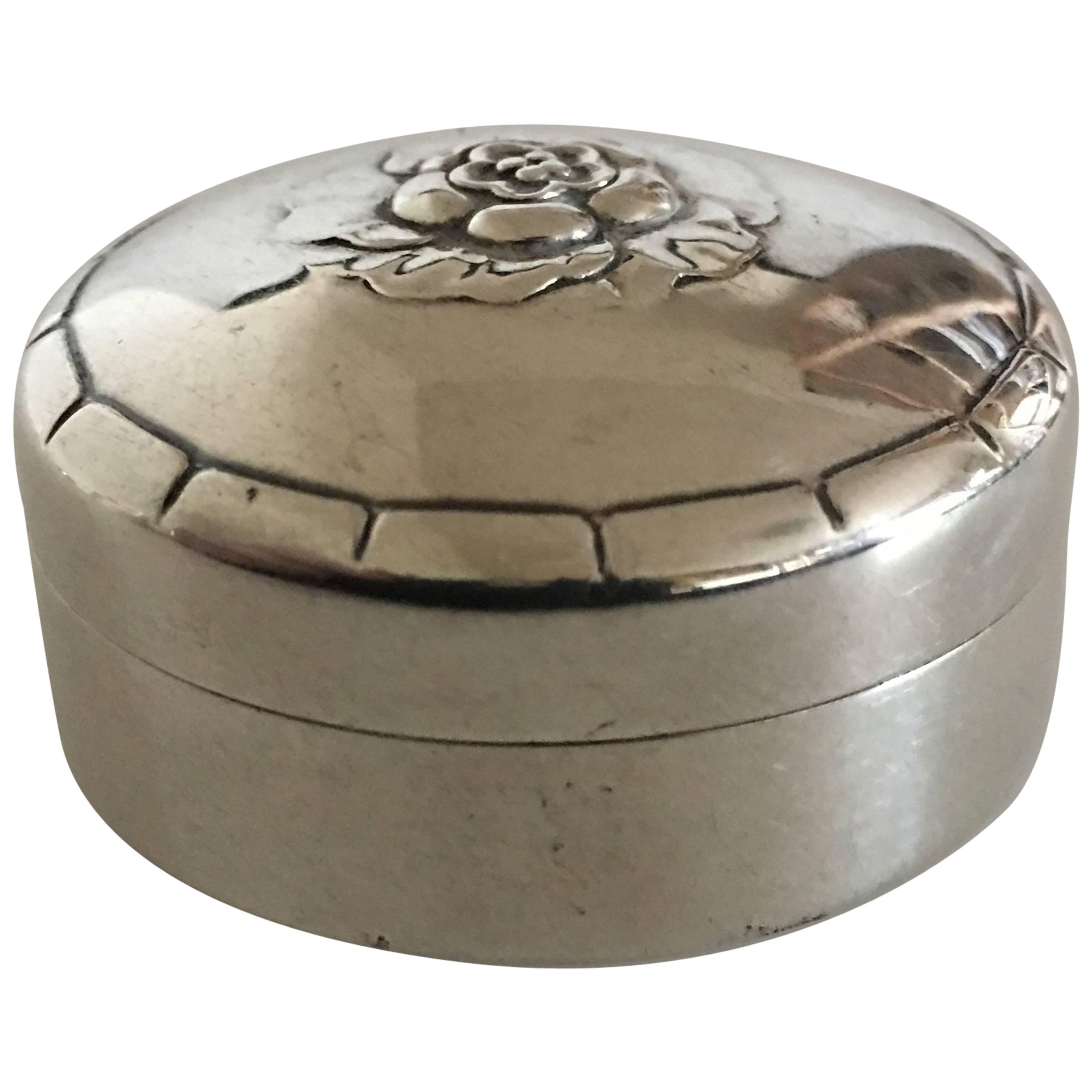 Georg Jensen Sterling Silver Pillbox No. 79G at 1stDibs | georg jensen ...