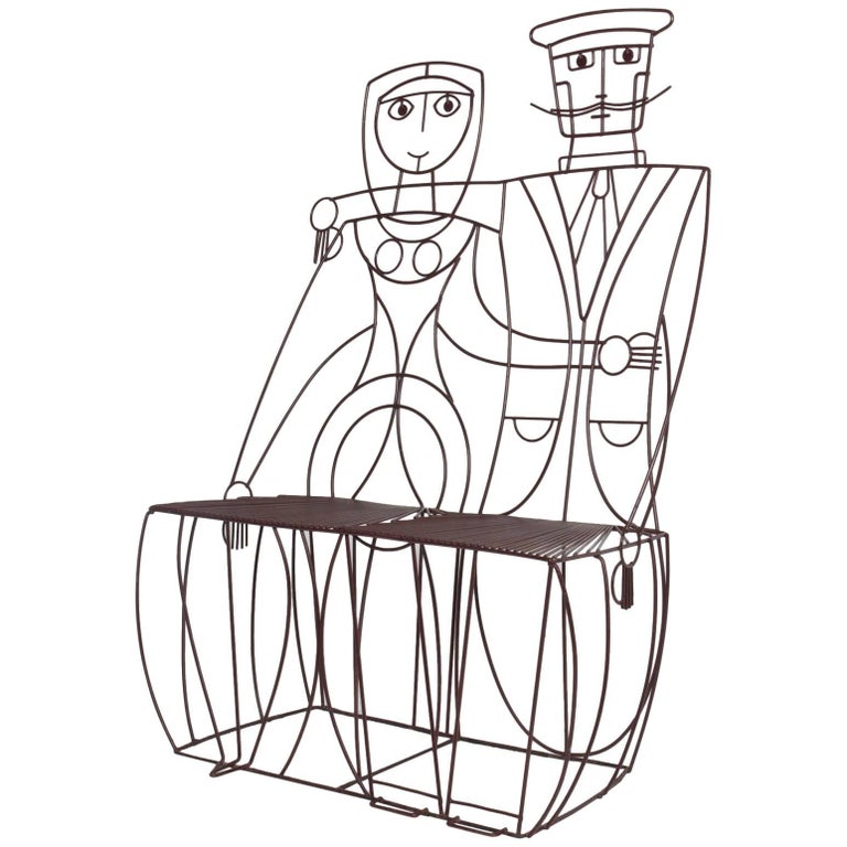 John Risley Couple Bench at 1stDibs
