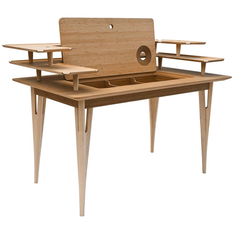 "Victor" Maple and Bamboo Writing Desk Designed by Mario Airo for Adele ...