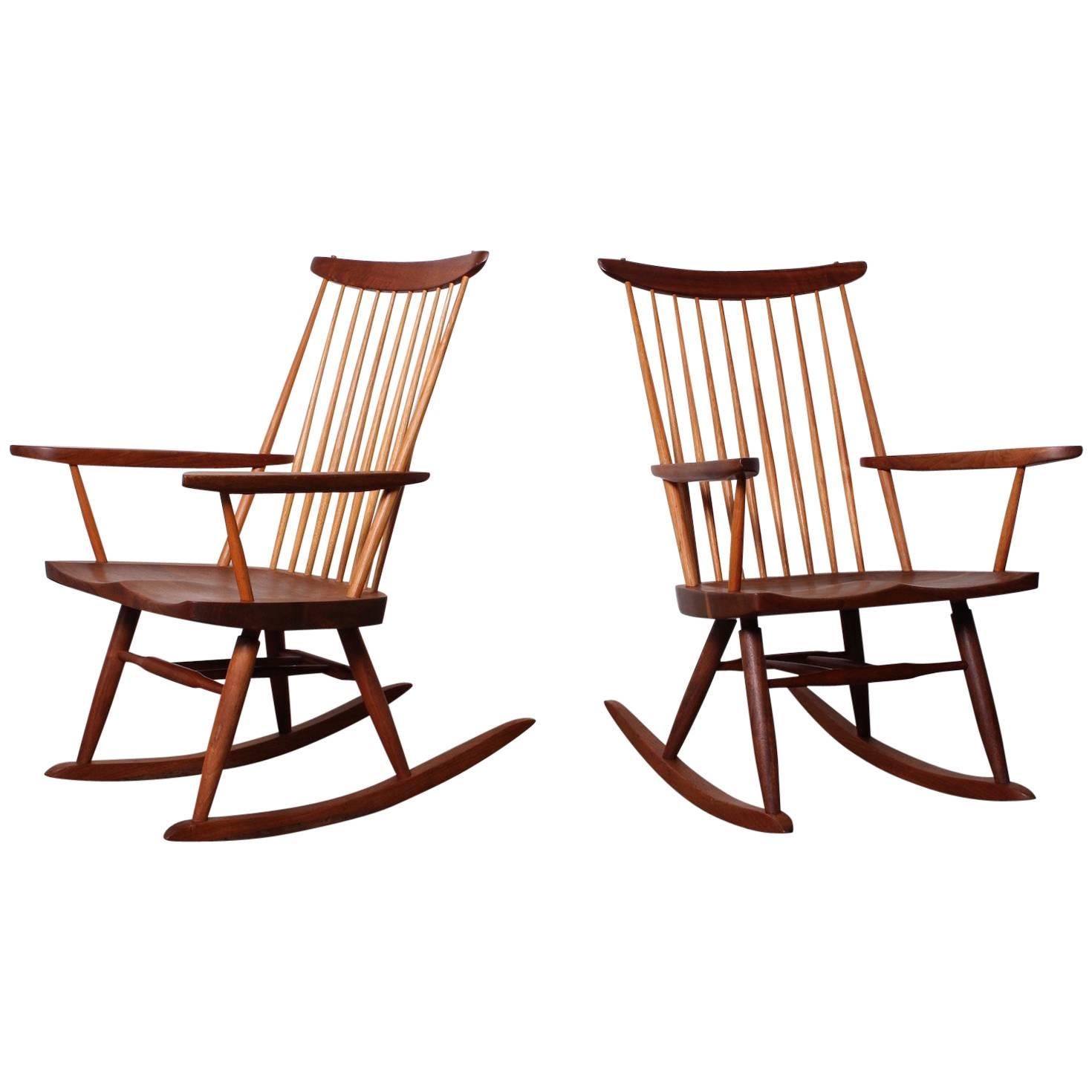 Pair of Rocking Chairs by George Nakashima, 1975 at 1stDibs