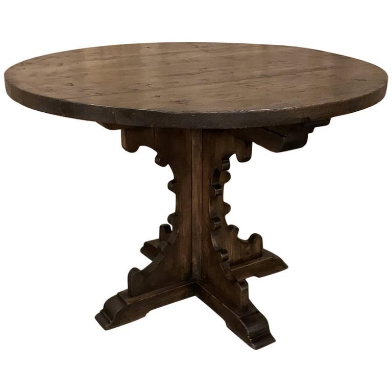 19th Century Gothic Solid Pine Centre Table at 1stDibs