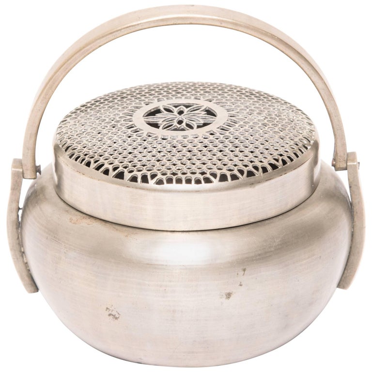 Chinese White Brass Brazier at 1stDibs