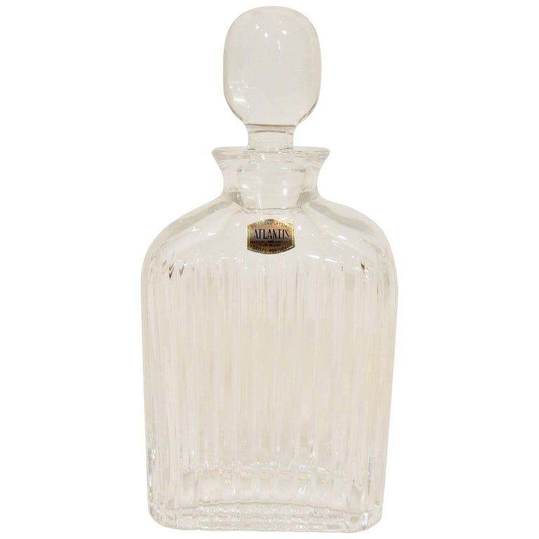Vintage Crystal Decanter, Atlantis Portugal Never Used at 1stDibs