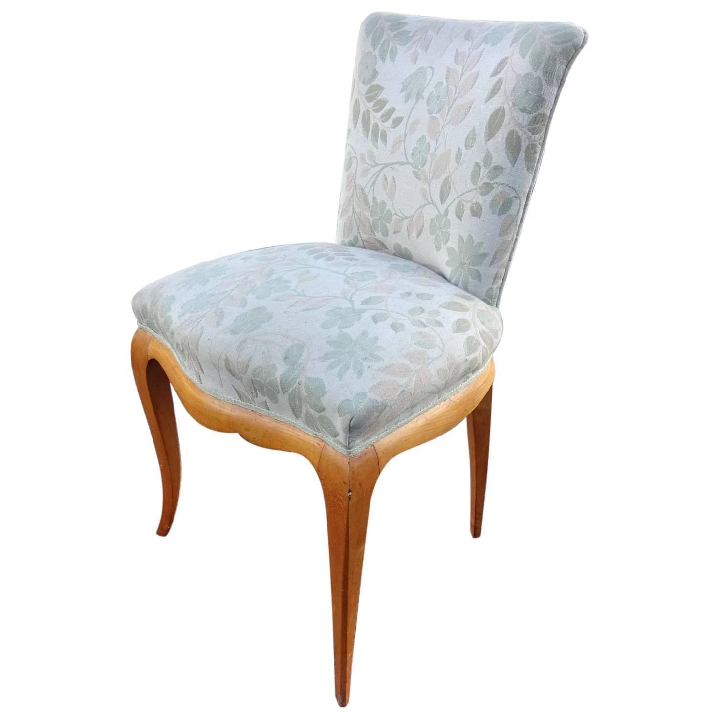 Rene Prou Chic Set of Four Chairs With Gold Leaf and Oxidized Iron at ...