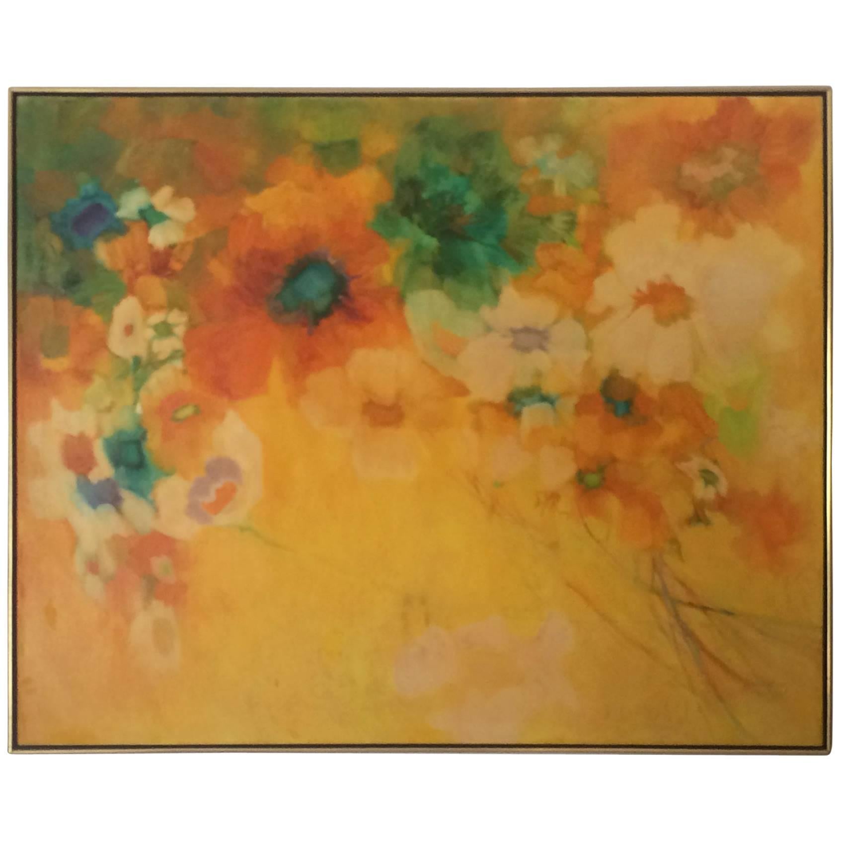 Multi-Dimensional Cut Canvas Painting by Robert Gordenier, circa 1970s ...