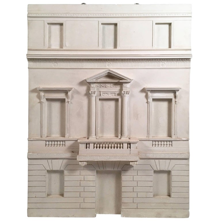 Neoclassical Plaster Architectural Facade Wall Sculpture at 1stDibs