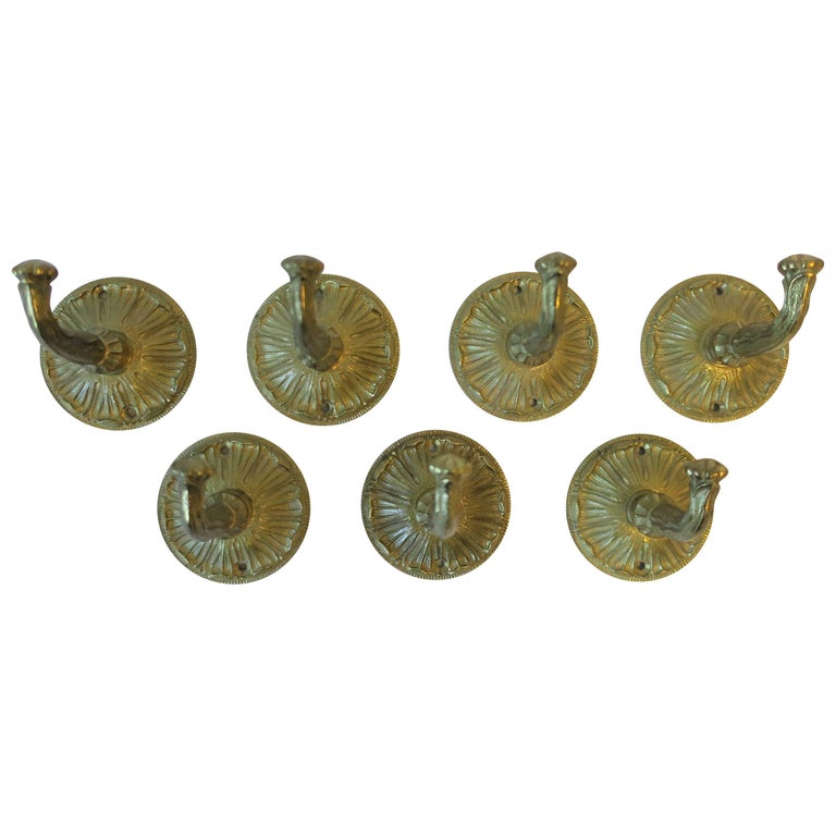 Brass Hardware Wall Hooks from Spain at 1stDibs