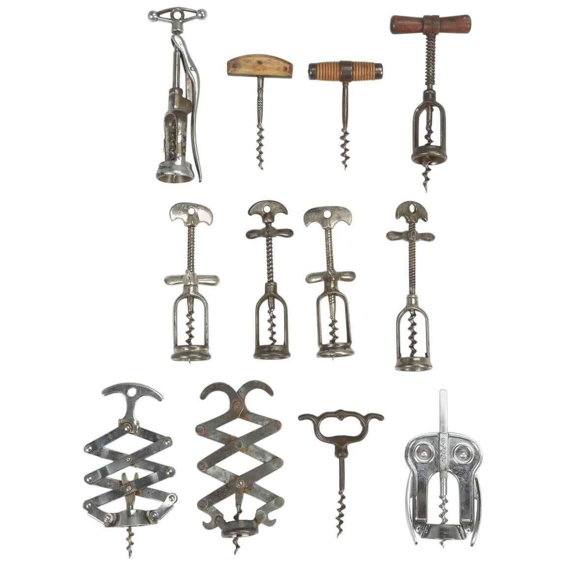 Collection of '12' Antique French Corkscrews at 1stDibs