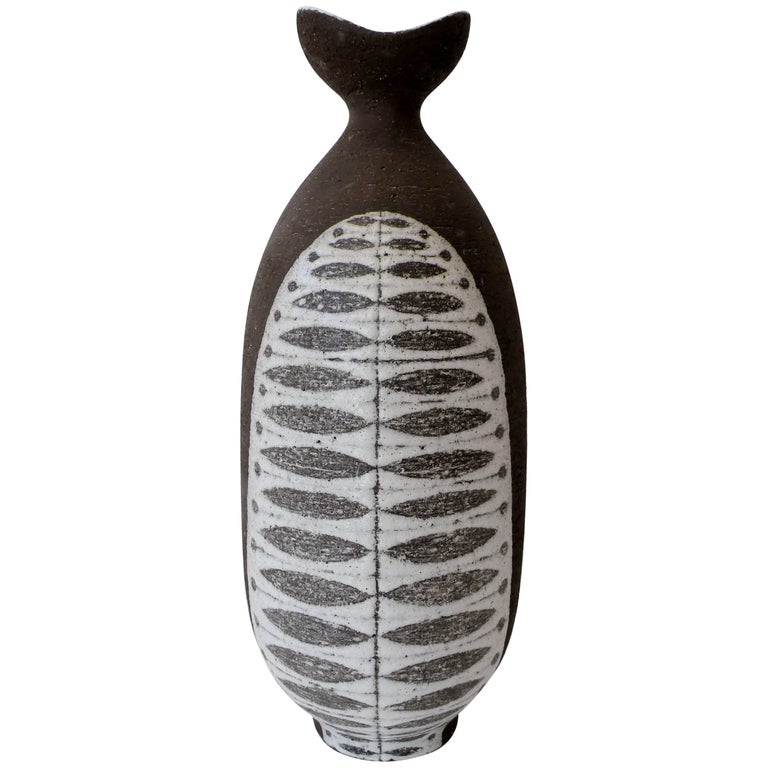 1950s Thomas Toft Denmark Studio Pottery Vase For Sale at 1stDibs